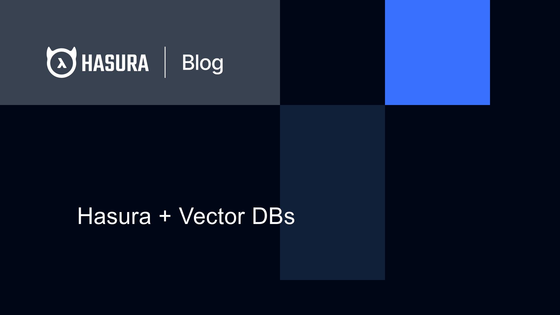 Hasura brings the power of GenerativeAI to your data